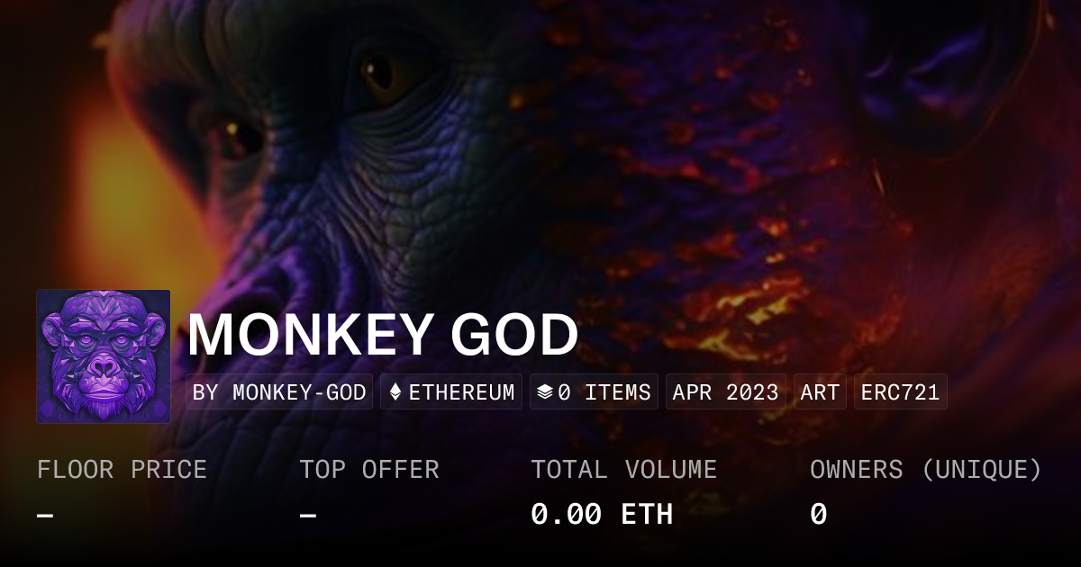 MONKEY GOD - Collection | OpenSea