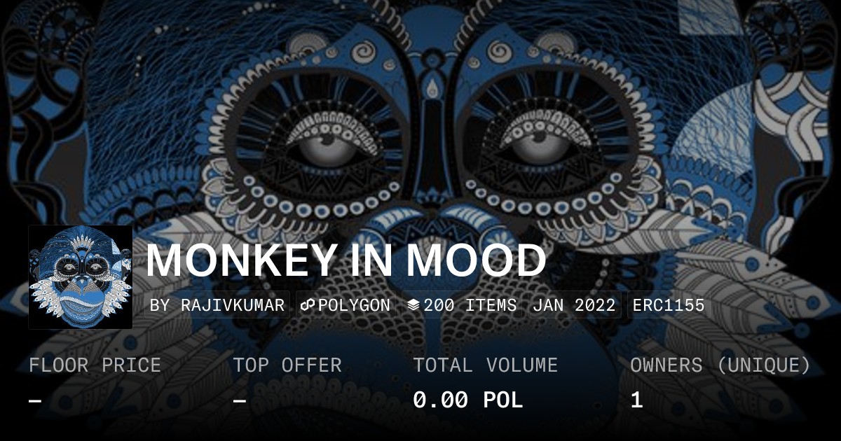 MONKEY IN MOOD - Collection | OpenSea