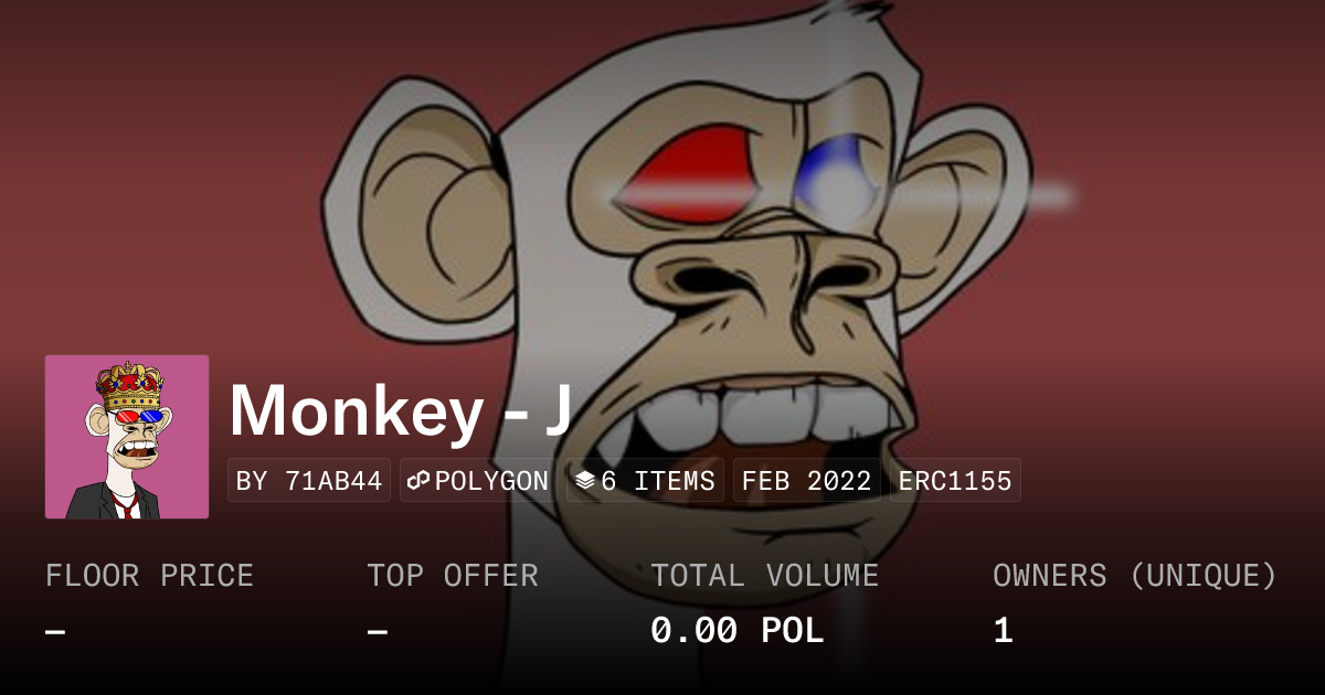Monkey - J - Collection | OpenSea