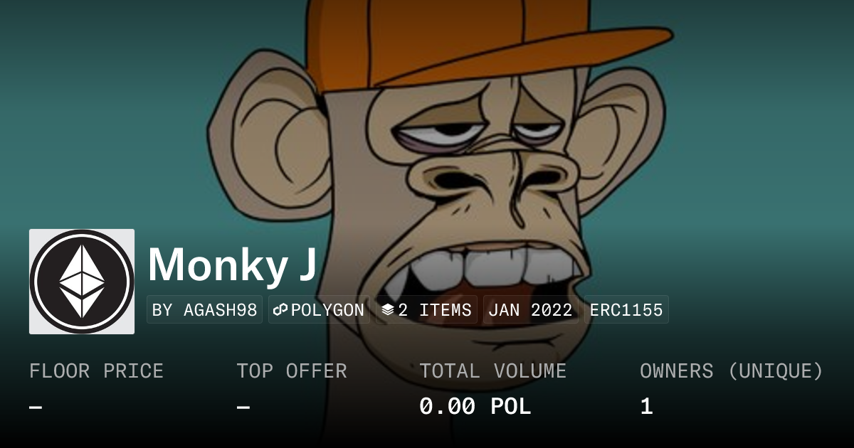 Monky J - Collection | OpenSea