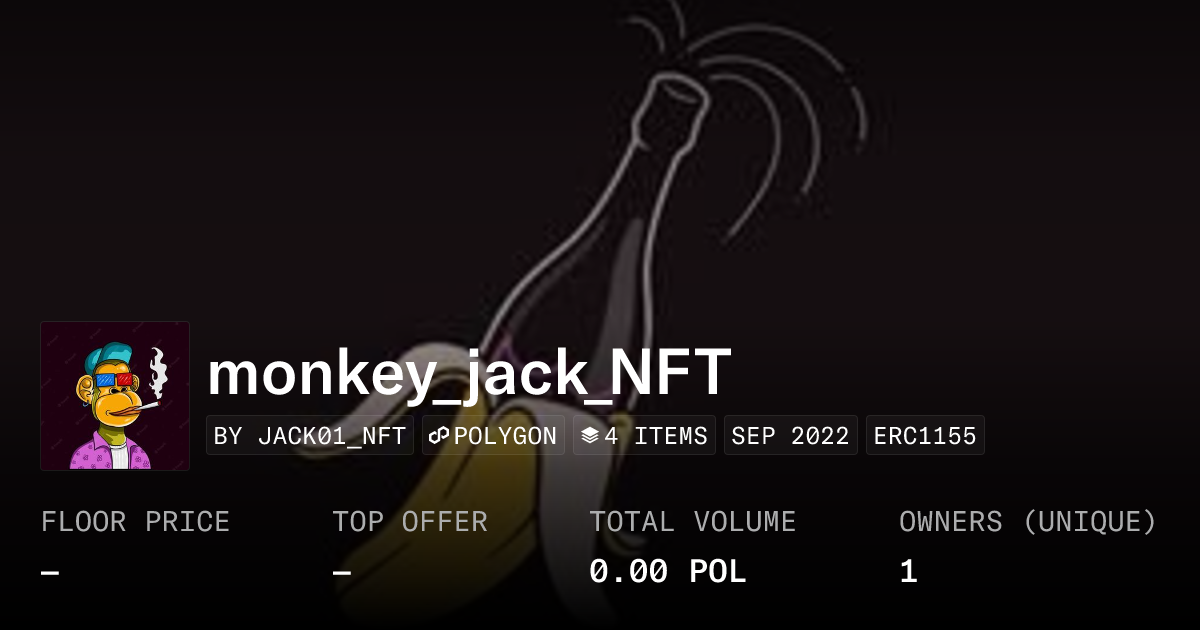 monkey_jack_NFT - Collection | OpenSea