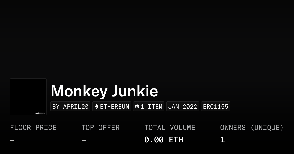 Monkey Junkie - Collection | OpenSea