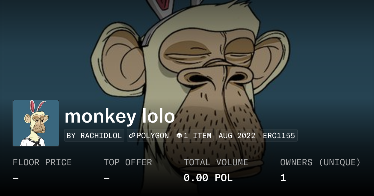 monkey lolo - Collection | OpenSea