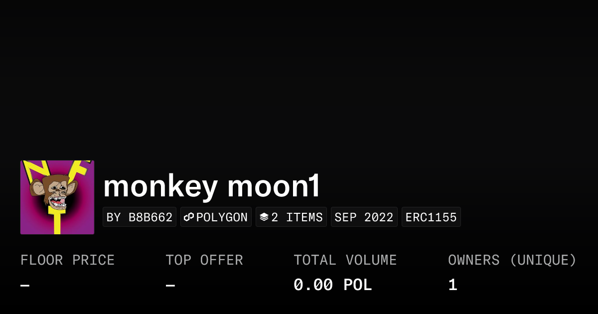 monkey moon1 - Collection | OpenSea