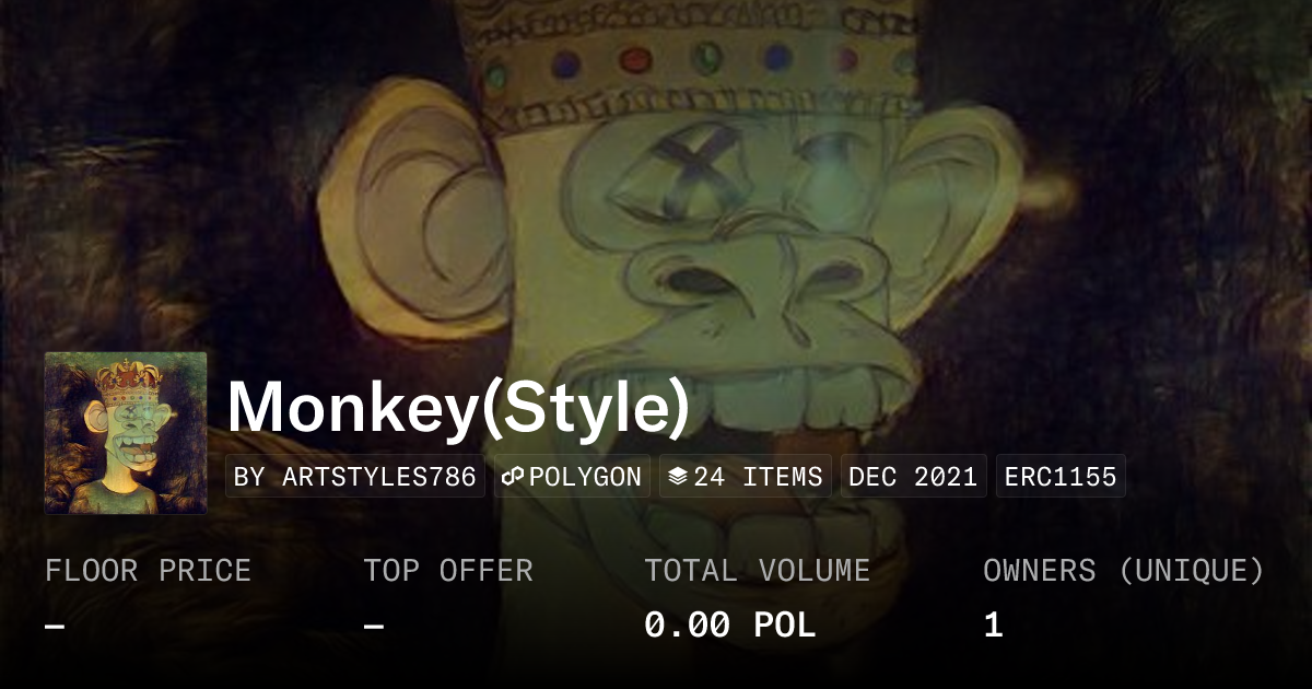 Monkey(Style) - Collection | OpenSea