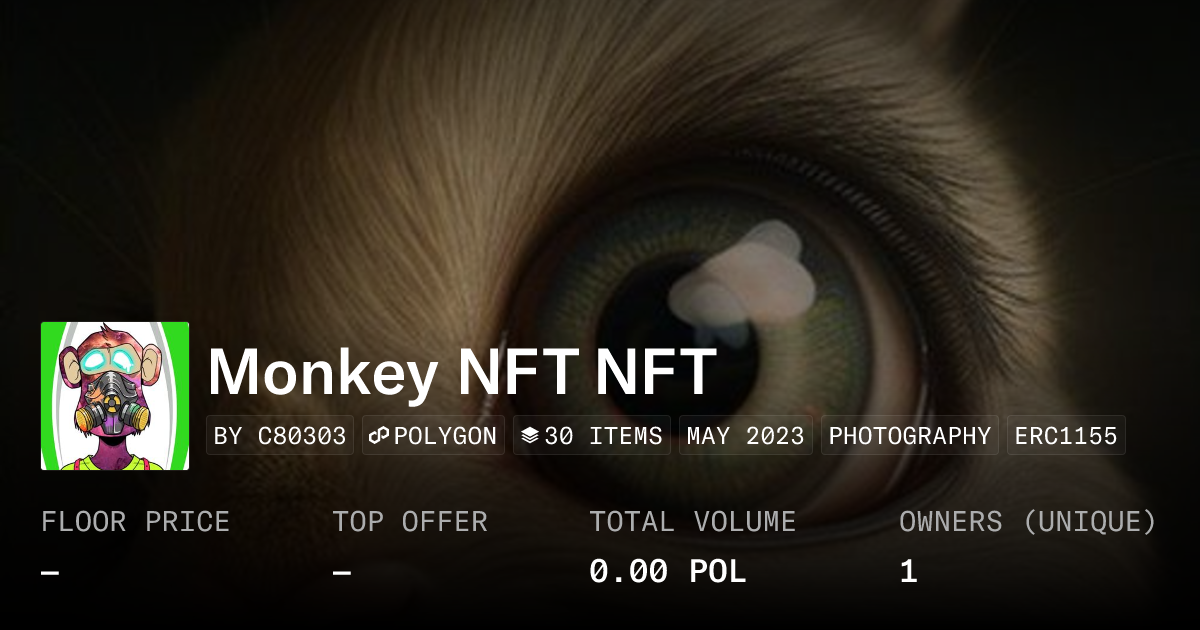 Monkey NFT NFT - Collection | OpenSea