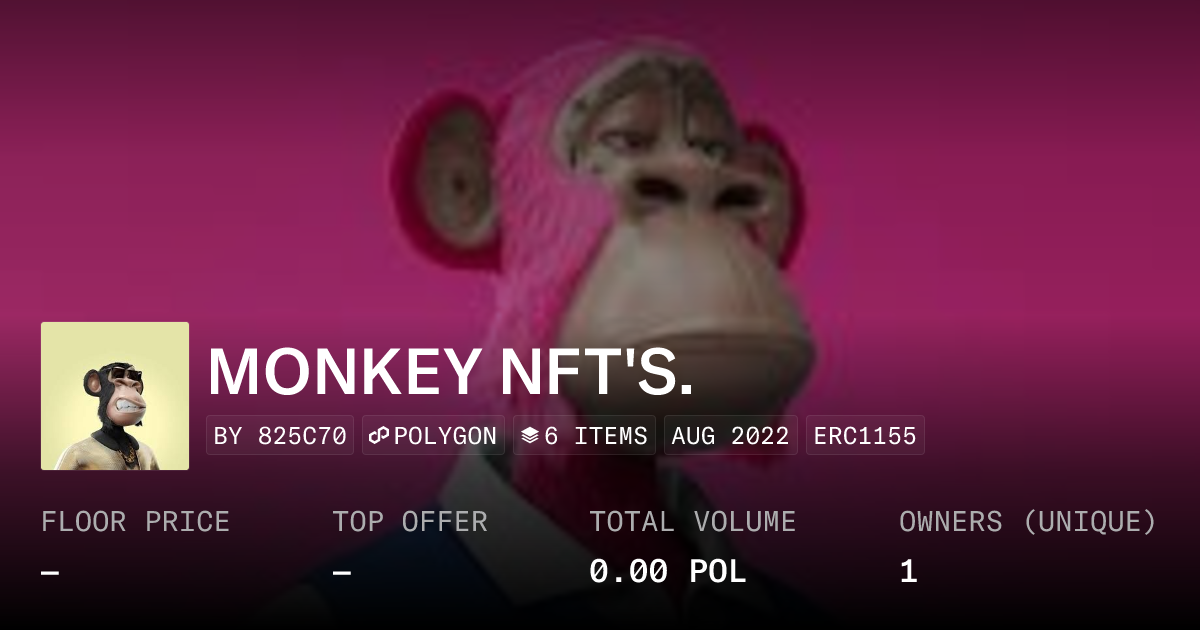 MONKEY NFT'S. - Collection | OpenSea