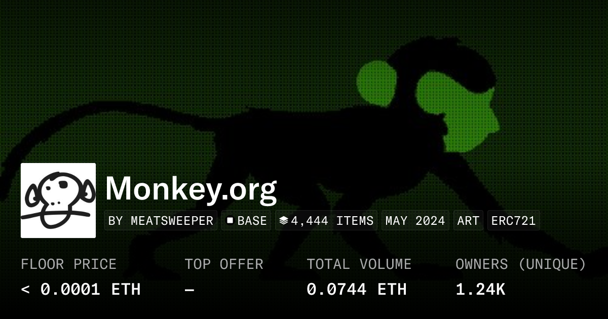 Monkey.org - Collection | OpenSea