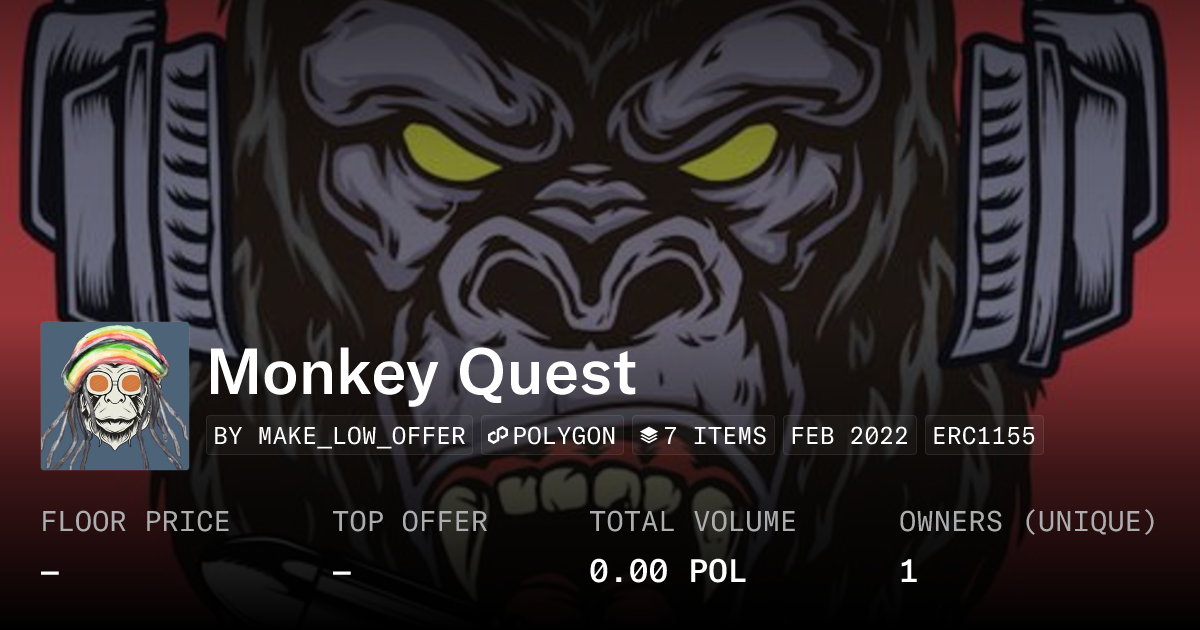Monkey Quest - Collection | OpenSea