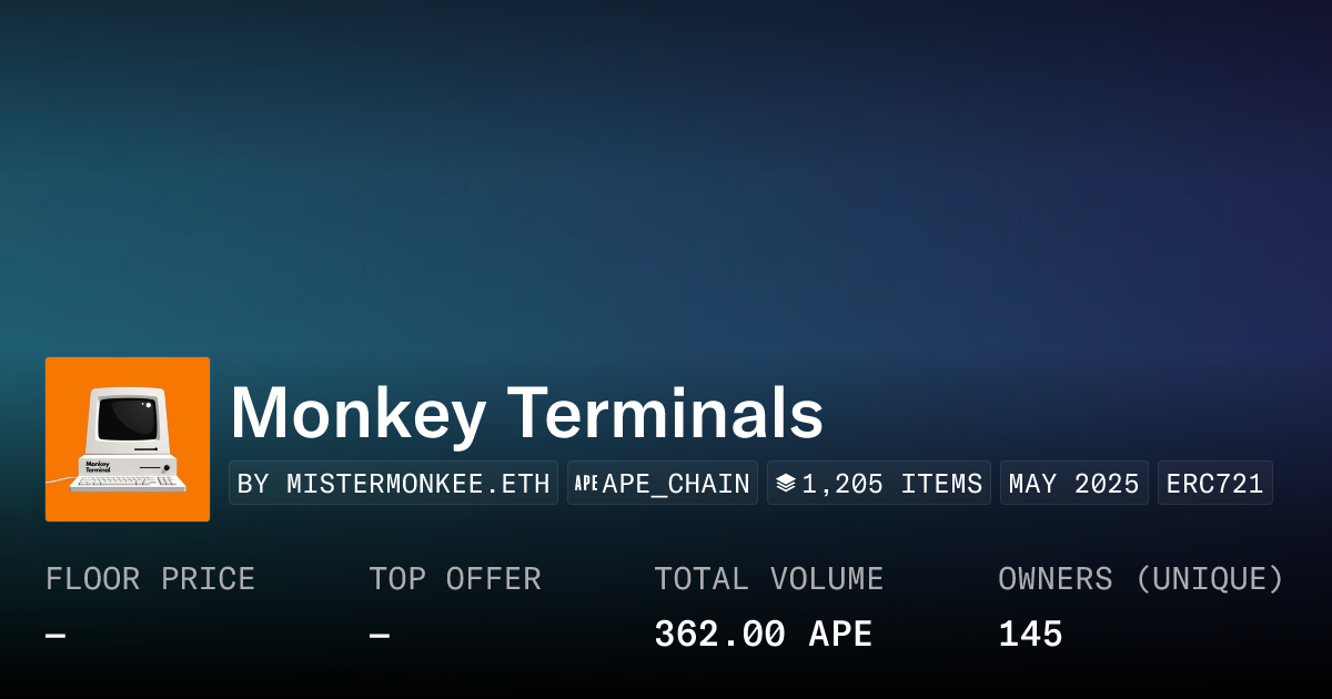 Monkey Terminals - Collection | OpenSea