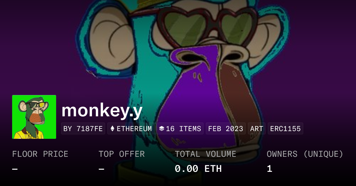 monkey.y - Collection | OpenSea