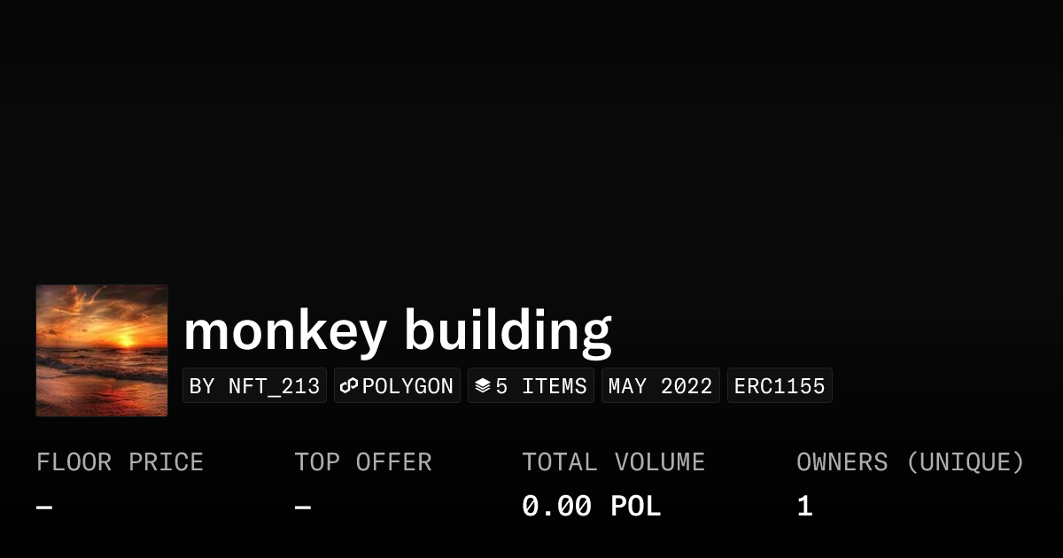 monkey building - Collection | OpenSea