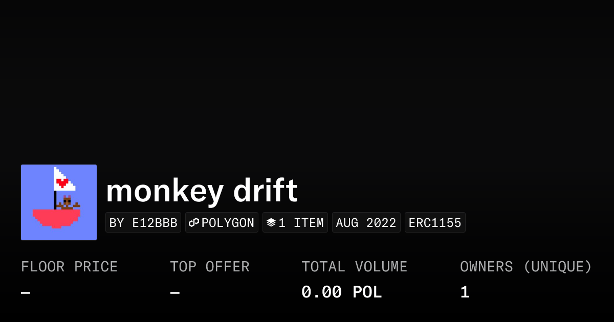 monkey drift - Collection | OpenSea