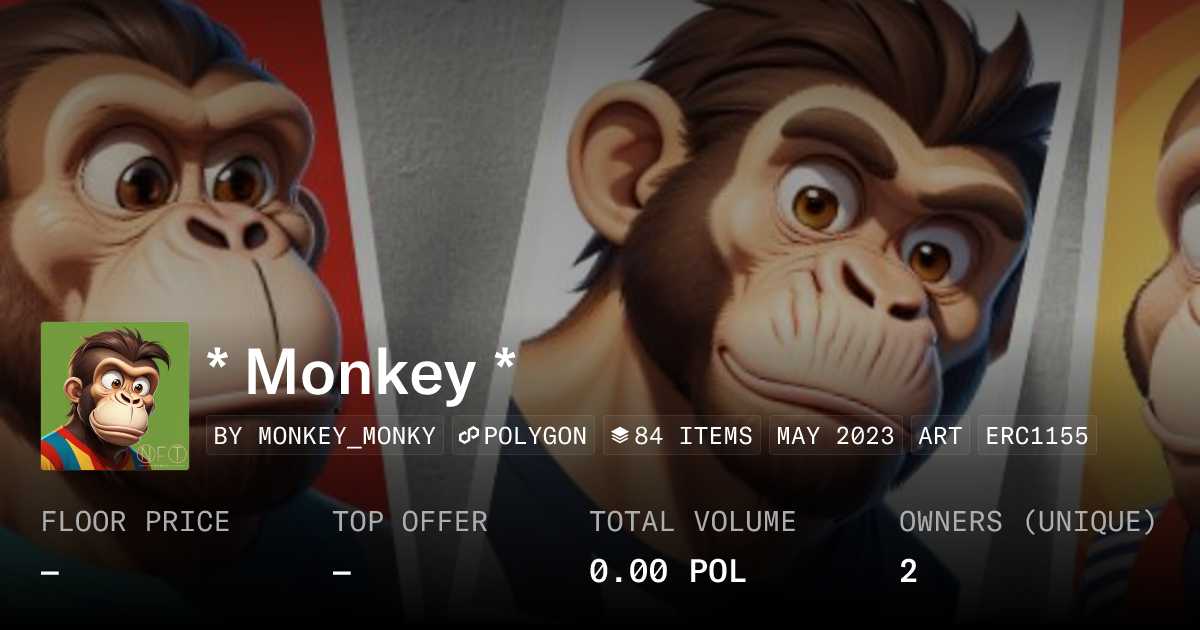 * Monkey * - Collection | OpenSea