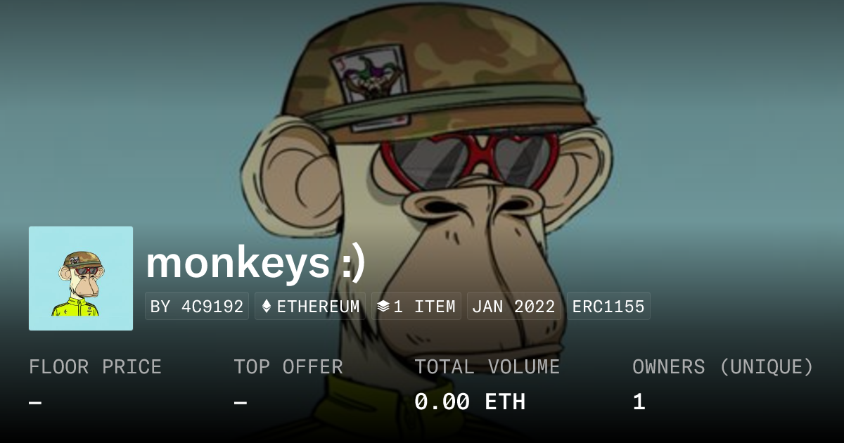 monkeys :) - Collection | OpenSea