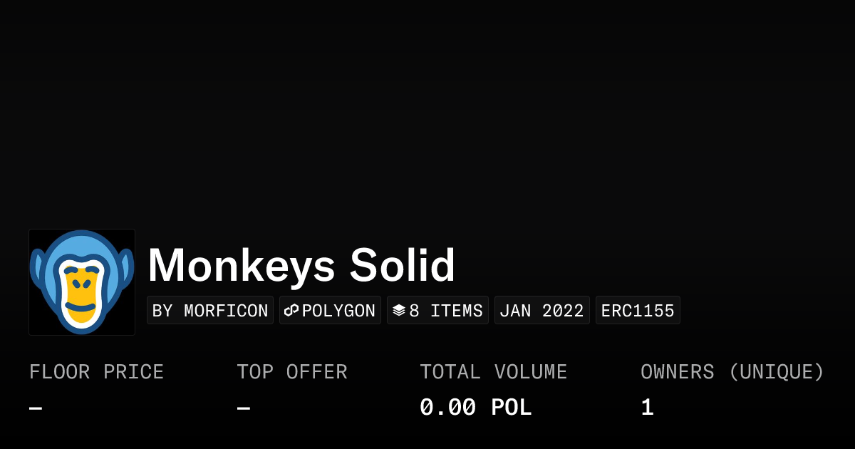 Monkeys Solid - Collection | OpenSea