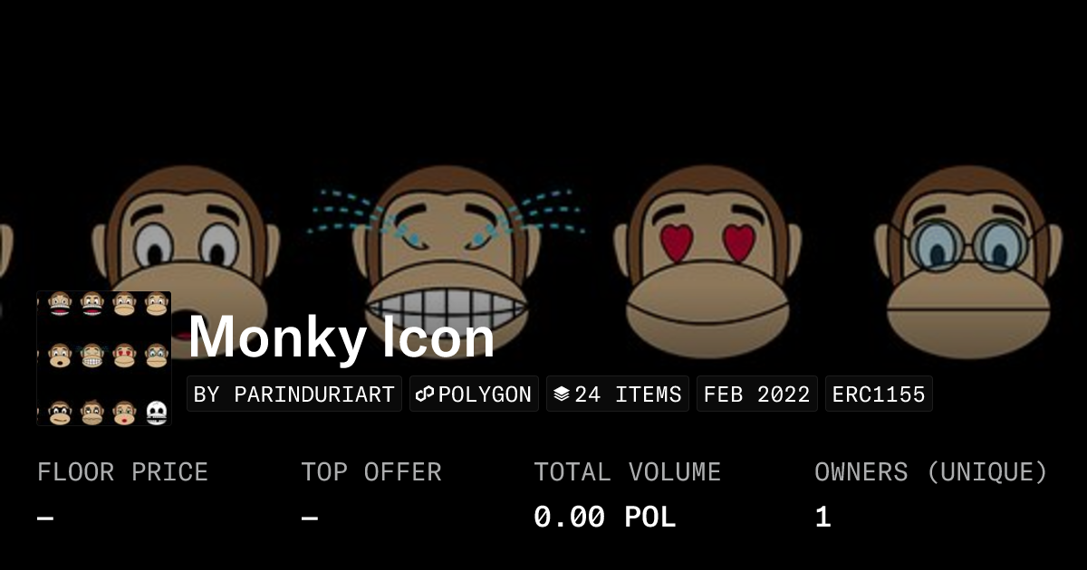 Monky Icon - Collection | OpenSea
