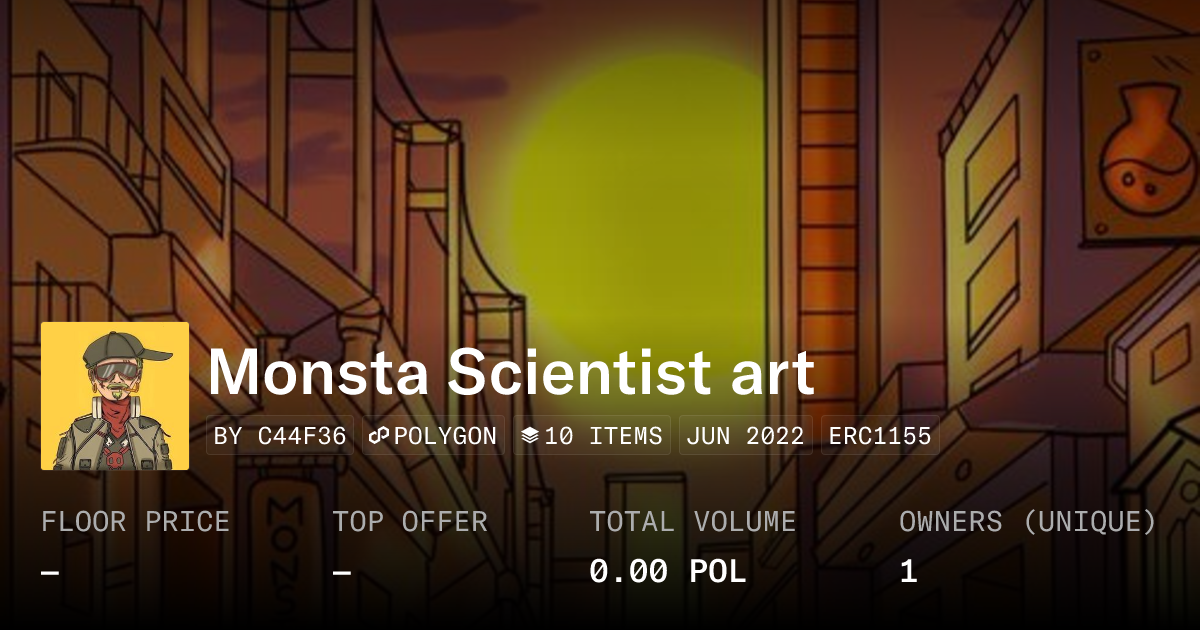 Monsta Scientist art - Collection | OpenSea