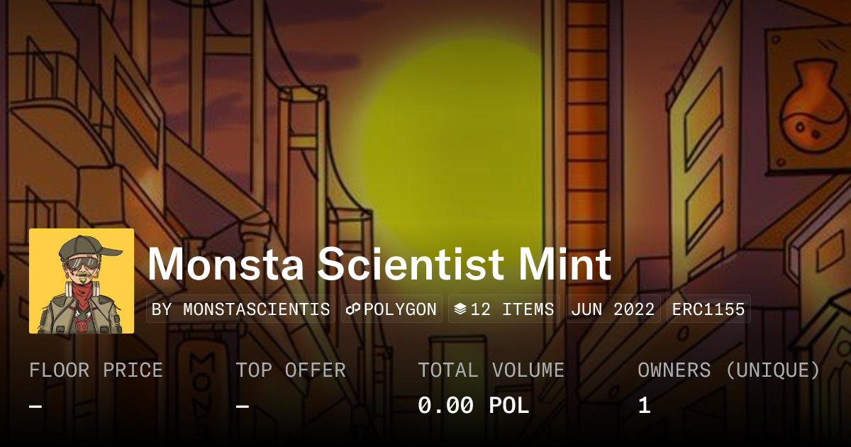 Monsta Scientist Mint - Collection | OpenSea