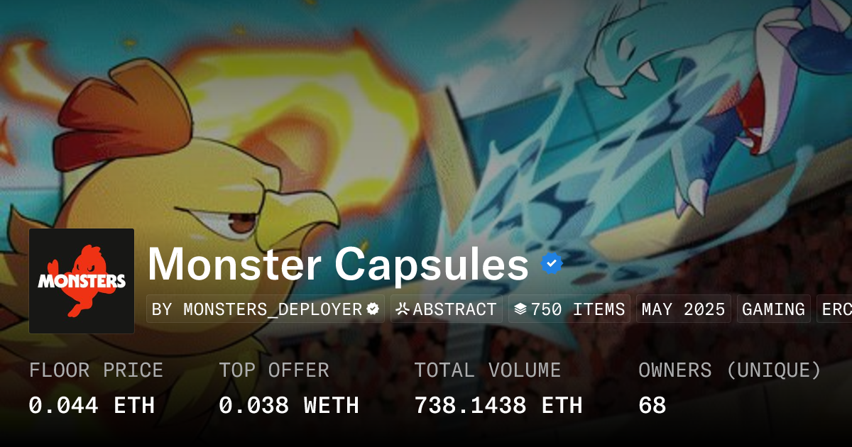 Monster Capsules - Collection | OpenSea