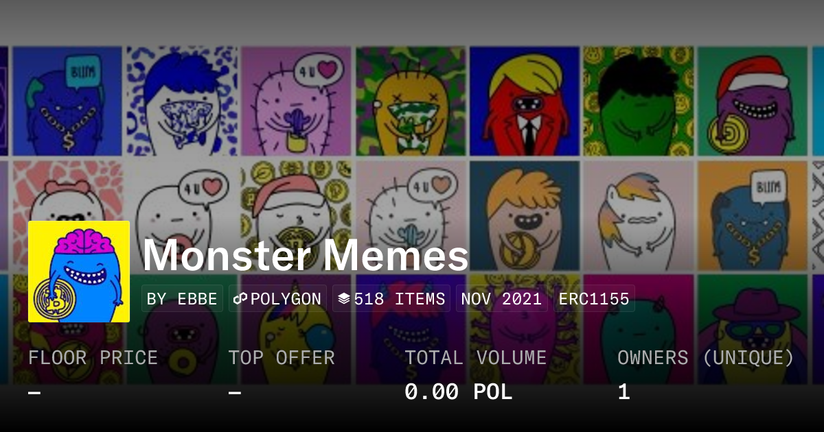 Monster Memes - Collection | OpenSea