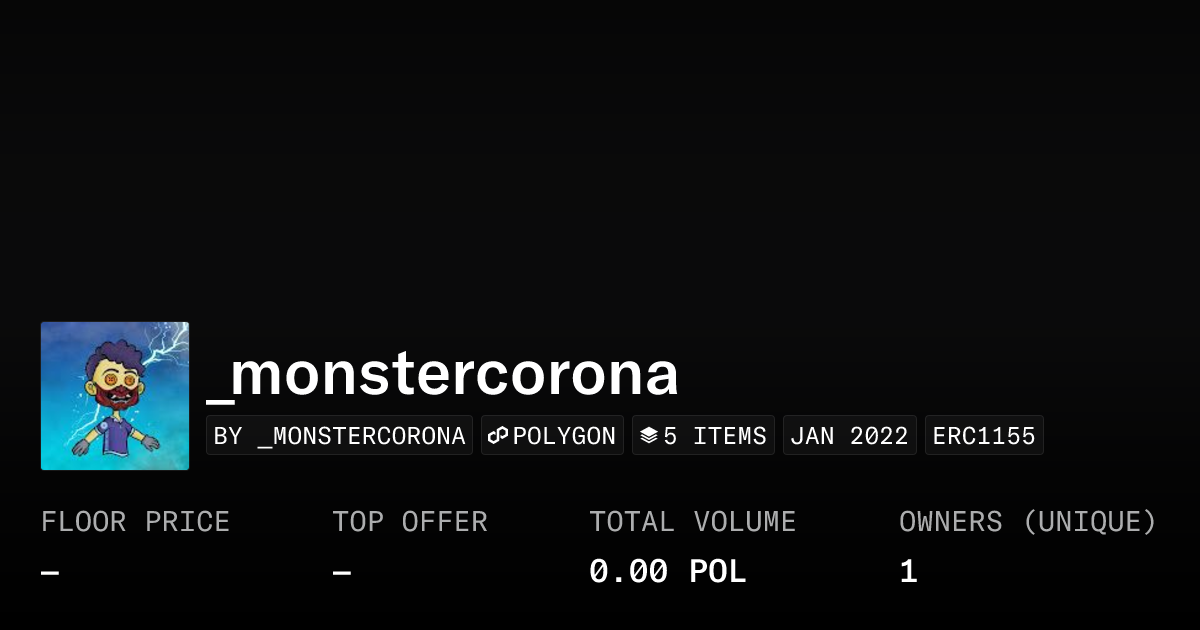 _monstercorona - Collection | OpenSea