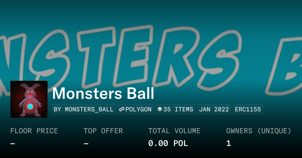 Monsters Ball - Collection | OpenSea
