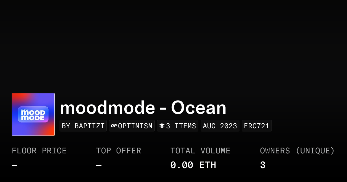 moodmode - Ocean - Collection | OpenSea