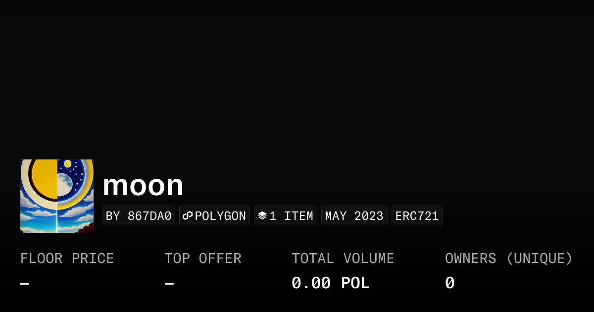moon - Collection | OpenSea