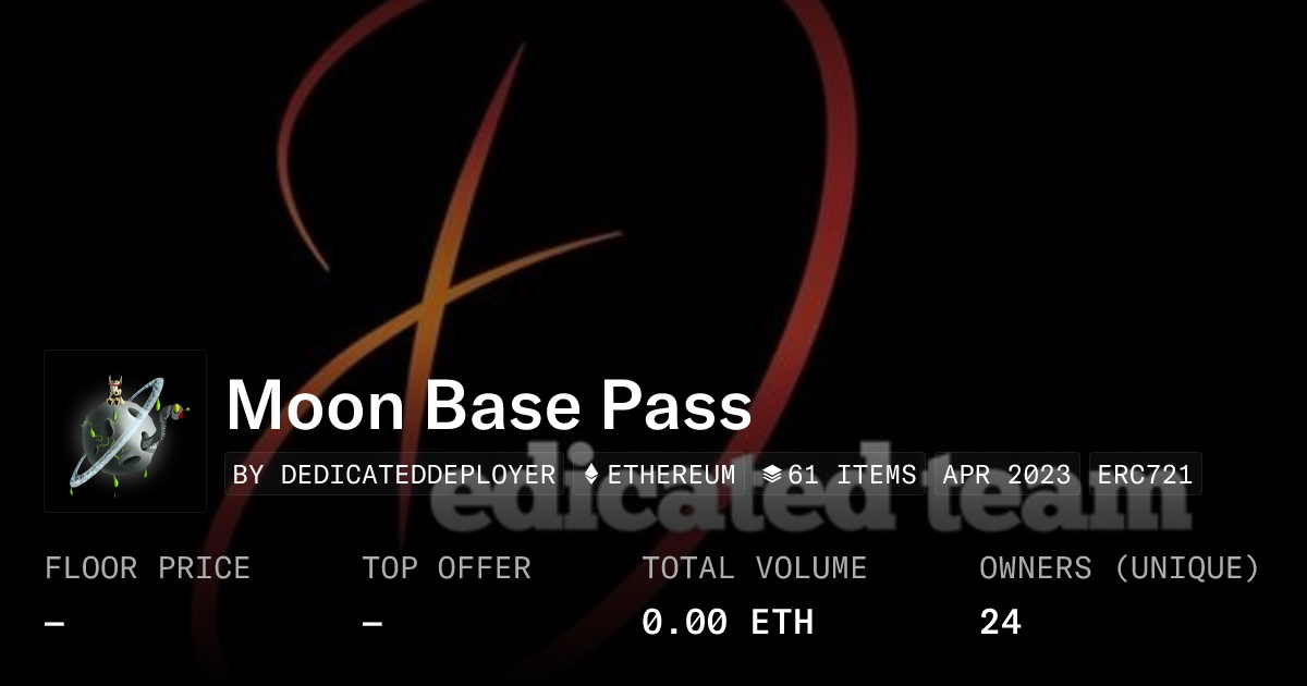 Moon Base Pass - Collection | OpenSea