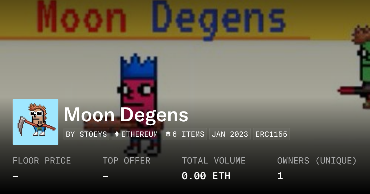 Moon Degens - Collection | OpenSea