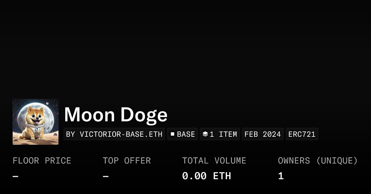 Moon Doge - Collection | OpenSea