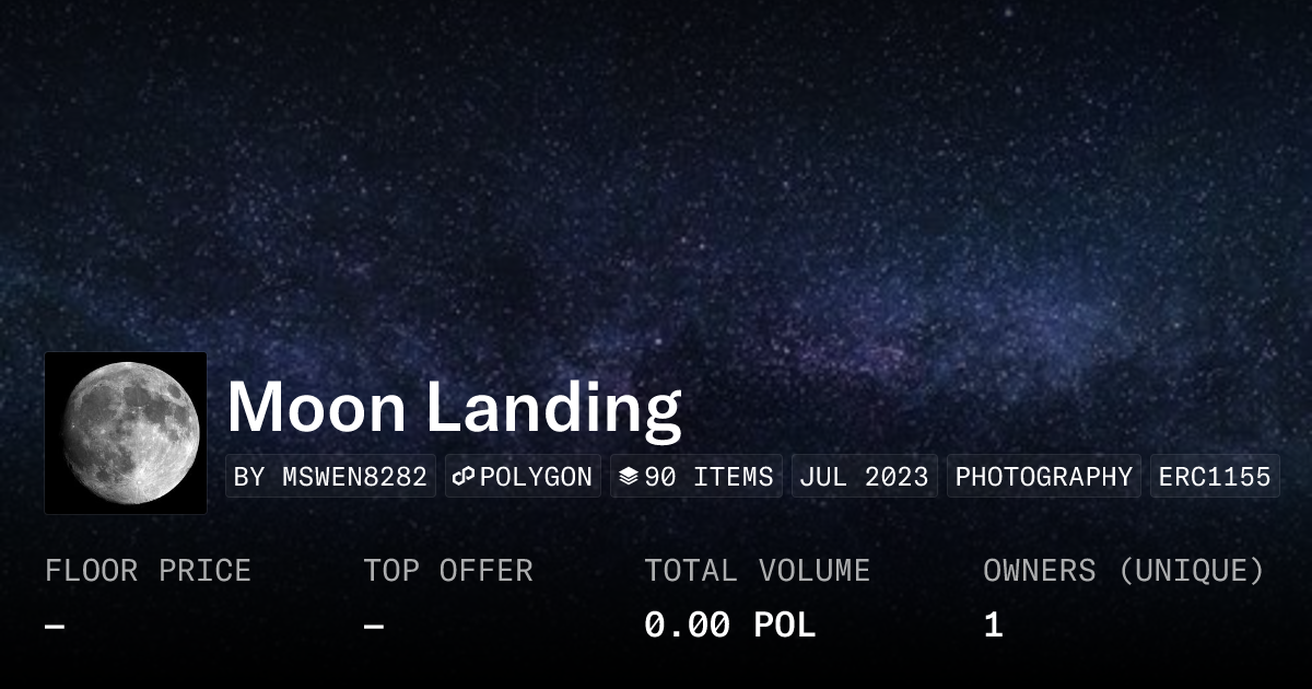 Moon Landing - Collection | OpenSea