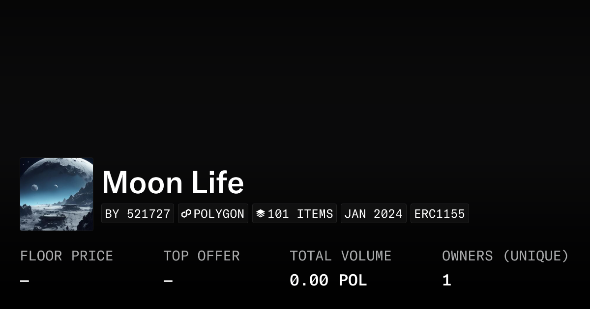 Moon Life - Collection | OpenSea