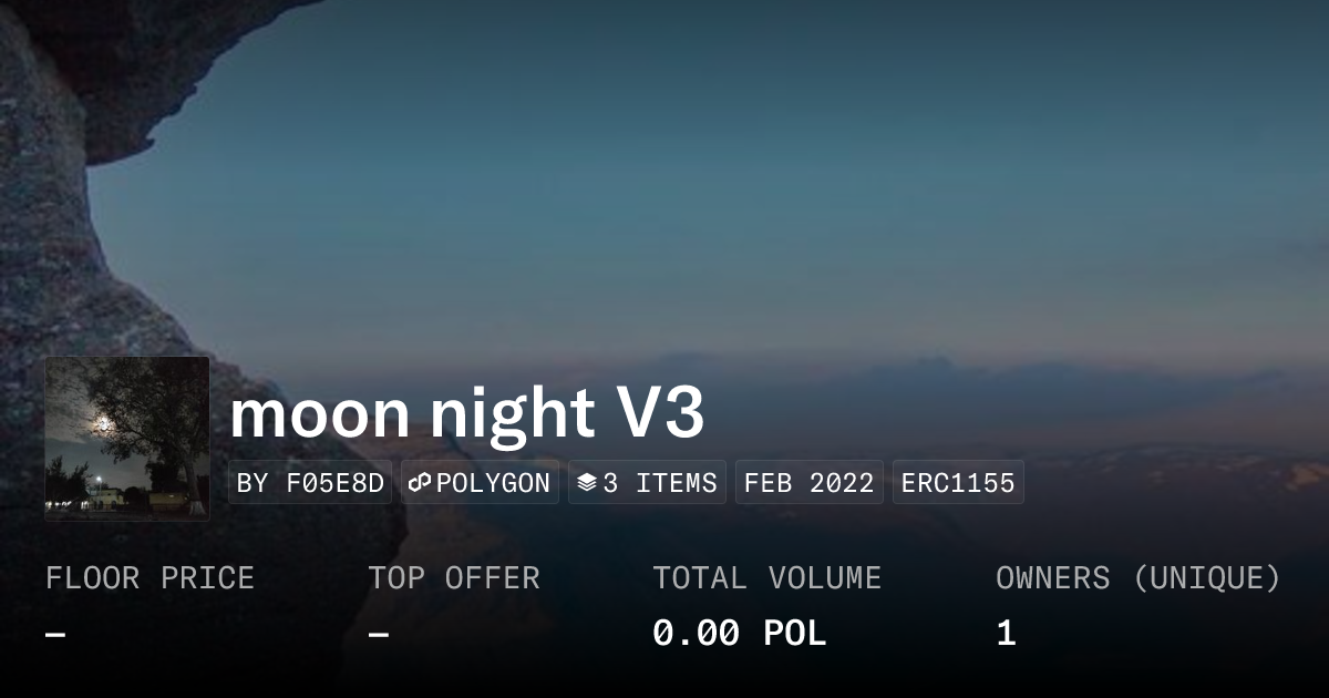 moon night V3 - Collection | OpenSea