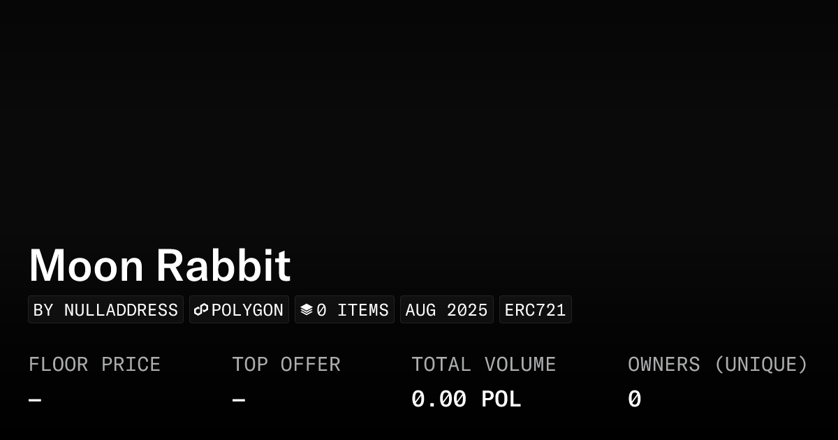 Moon Rabbit - Collection | OpenSea