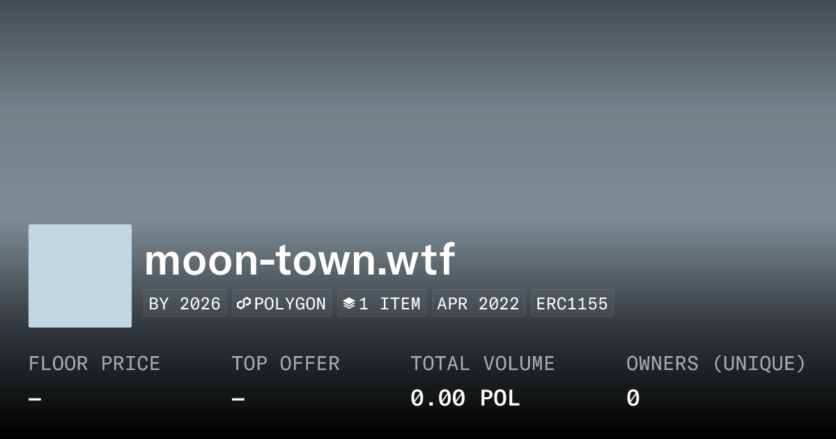 moon-town.wtf - Collection | OpenSea