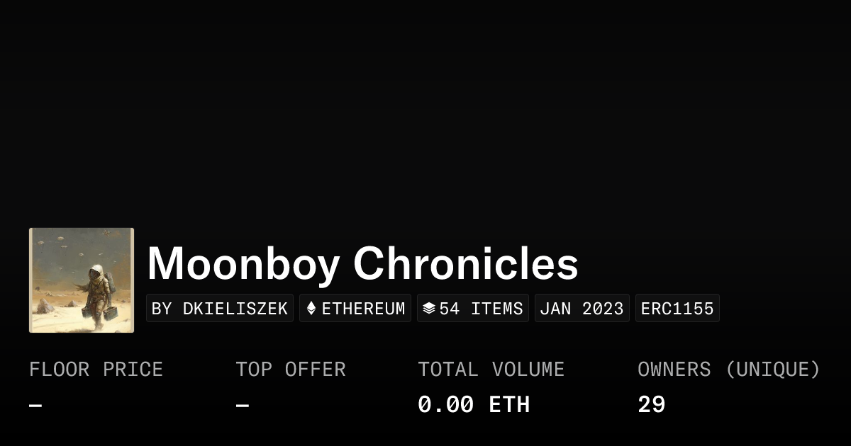 Moonboy Chronicles - Collection | OpenSea