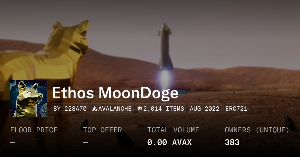 Ethos MoonDoge - Collection | OpenSea