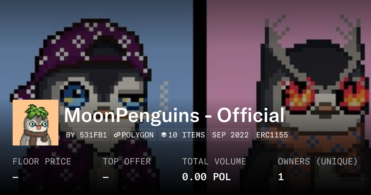 MoonPenguins - Official - Collection | OpenSea