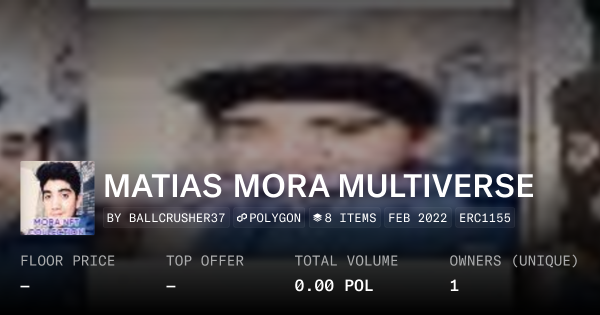 MATIAS MORA MULTIVERSE - Collection | OpenSea