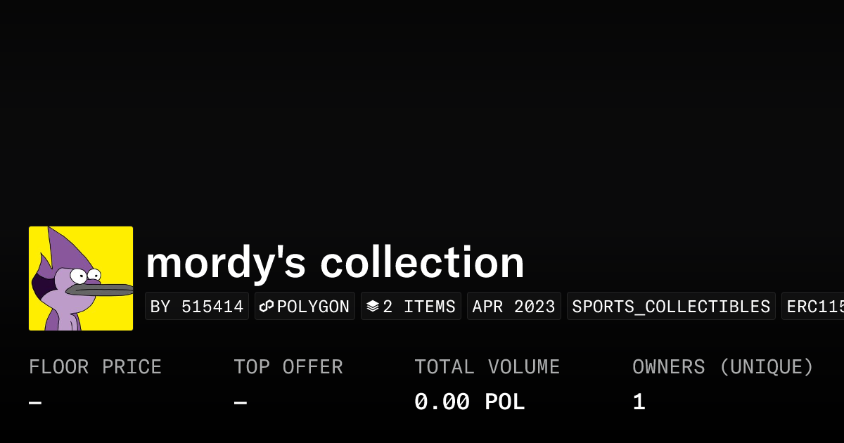 mordy's collection - Collection | OpenSea