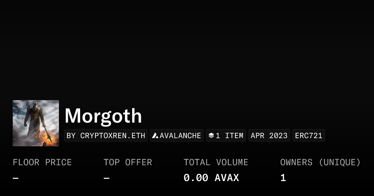 Morgoth - Collection | OpenSea
