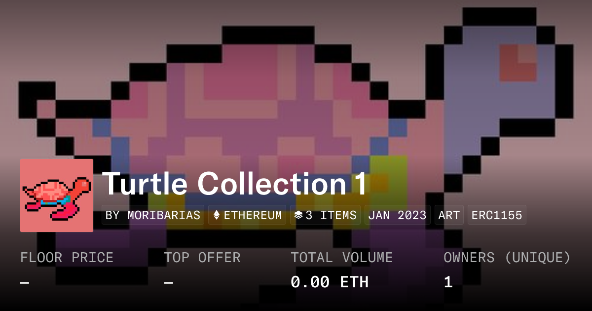 Turtle Collection 1 - Collection | OpenSea