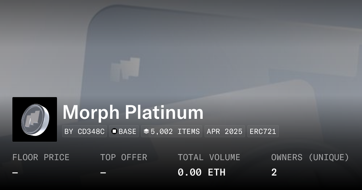 Morph Platinum - Collection | OpenSea