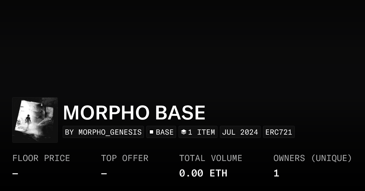 MORPHO BASE - Collection | OpenSea