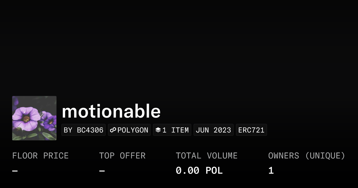 motionable - Collection | OpenSea