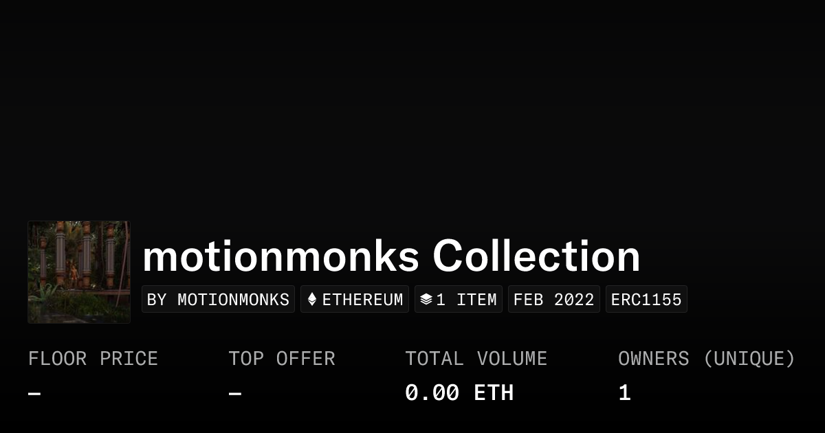 motionmonks Collection - Collection | OpenSea