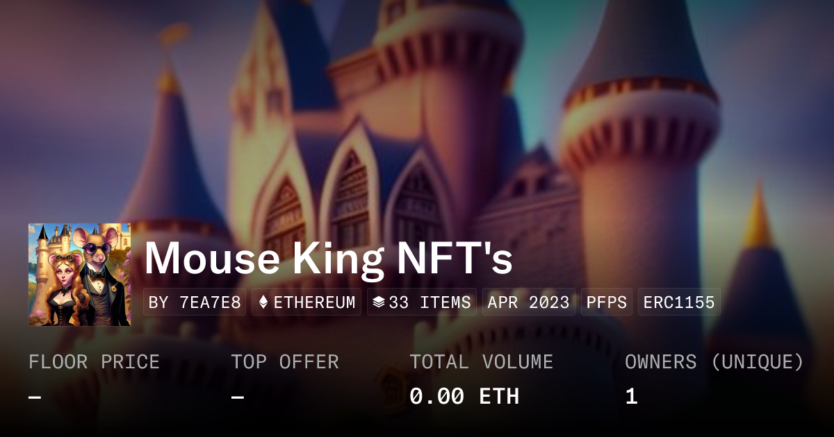 Mouse King NFT's - Collection | OpenSea