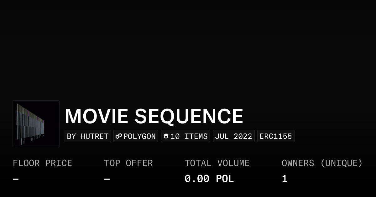 MOVIE SEQUENCE - Collection | OpenSea